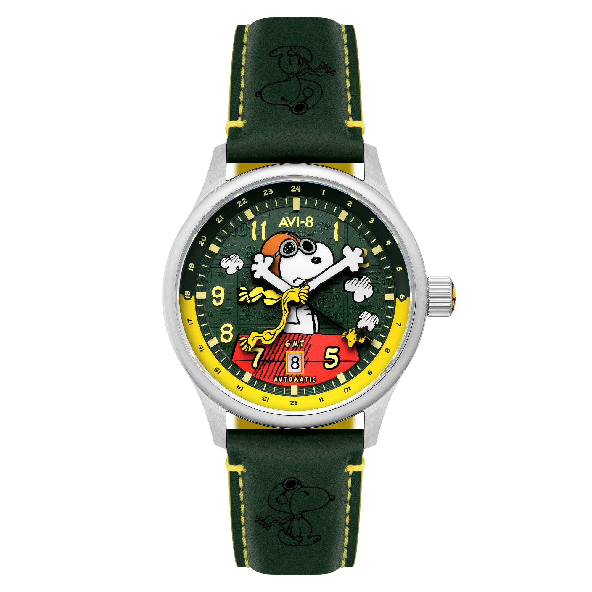 Winter Green | Hawker Hurricane Kent GMT Automatic Peanuts Snoopy ...