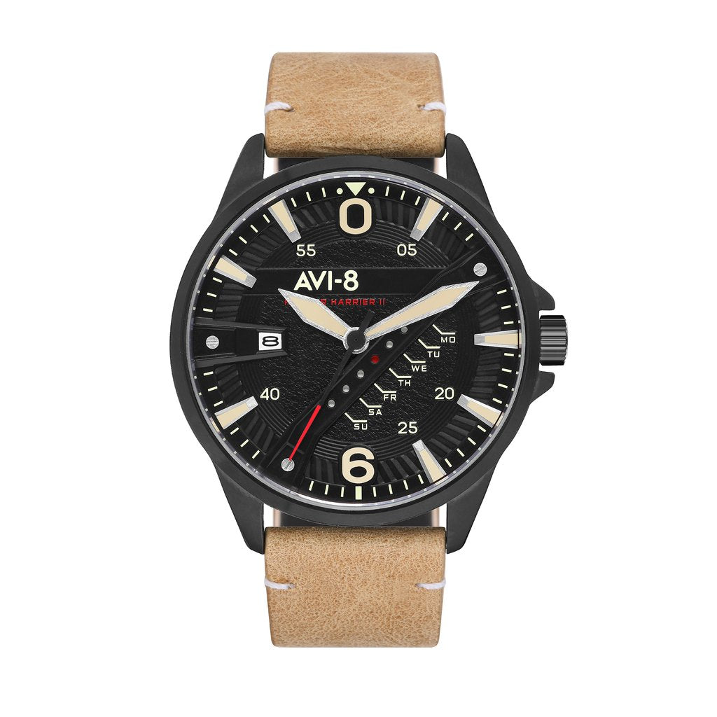 AVI-8 Hawker Harrier II Watch Tan Leather Strap AV-4055-04 | AVI-8 ...